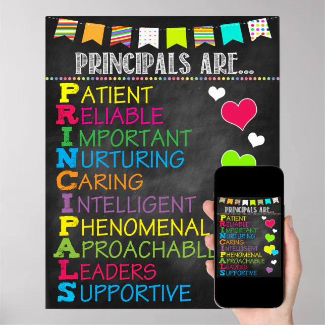 School Principal Poster | Zazzle