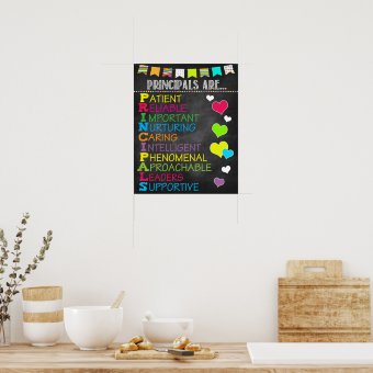 School Principal Poster | Zazzle