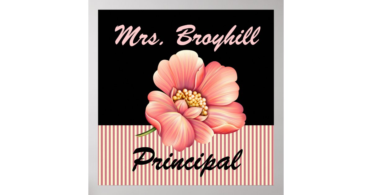 School - Principal - Teacher Welcome - SRF Poster | Zazzle