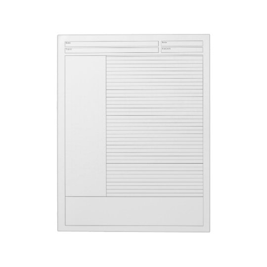 School / Project Lined Note Pad | Zazzle.com