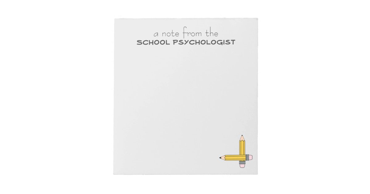 School Psychologist Classic Note Pad | Zazzle