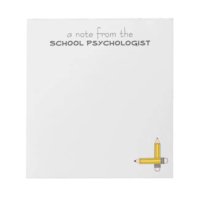 School Psychologist Classic Note Pad | Zazzle