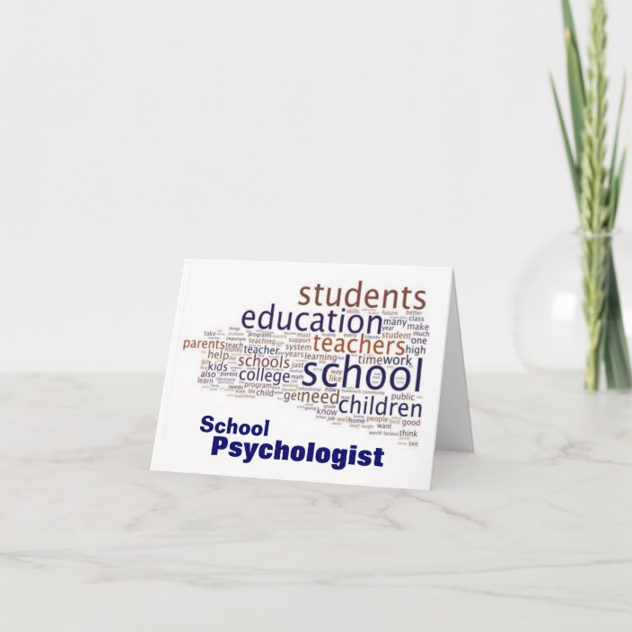 School Psychologist Note Cards | Zazzle.com