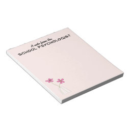 School Psychologist Note Pad (Small) | Zazzle