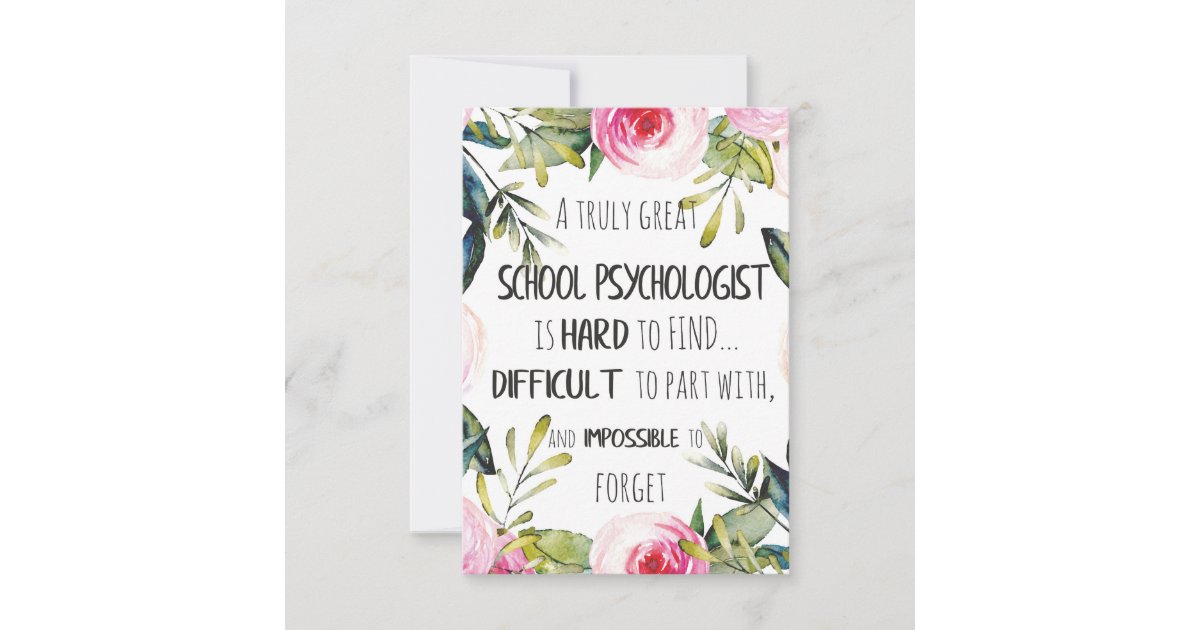 School Psychologist Office decor Appreciation Gift | Zazzle