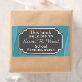 School Psychologist's Professional Book Labels | Zazzle