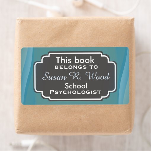 School Psychologist's Professional Book Labels | Zazzle