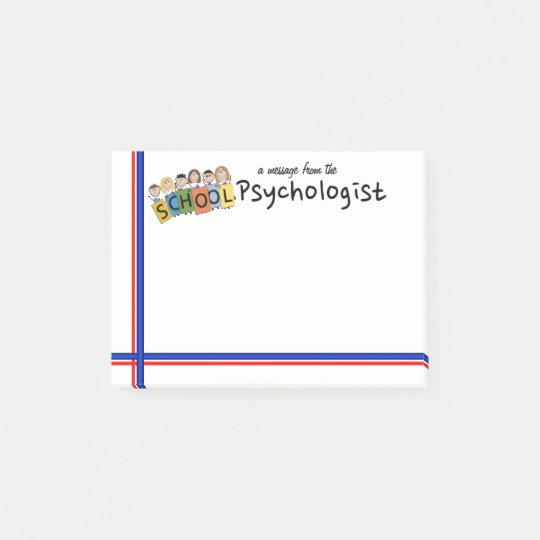 SCHOOL Psychologist's Sticky Notes | Zazzle.com