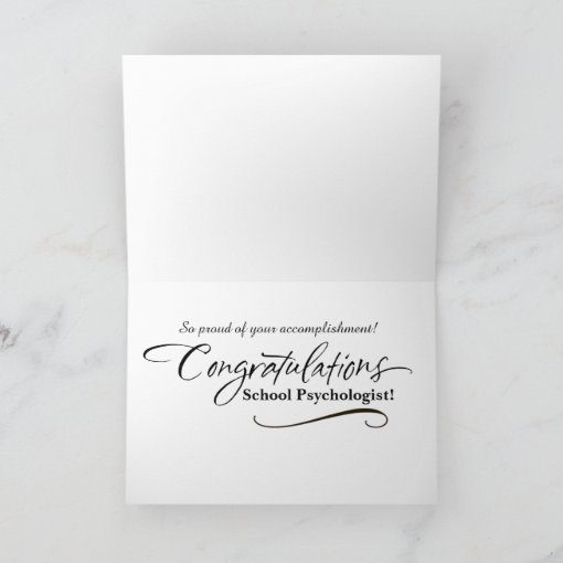 School Psychology Graduation Card | Zazzle