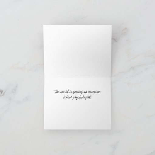 School Psychology Graduation Card | Zazzle