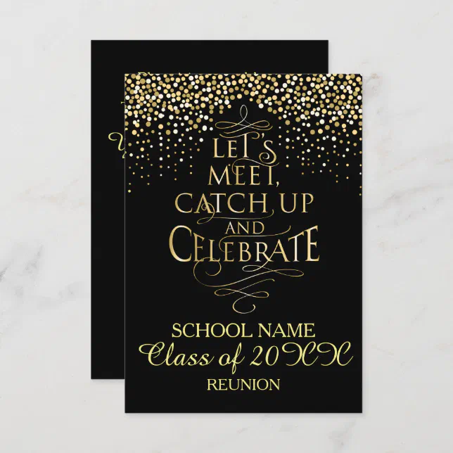School Reunion Design Invitation | Zazzle