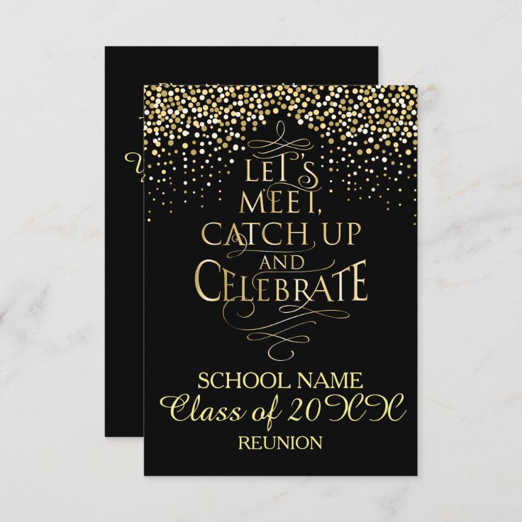 School Reunion Design Invitation | Zazzle