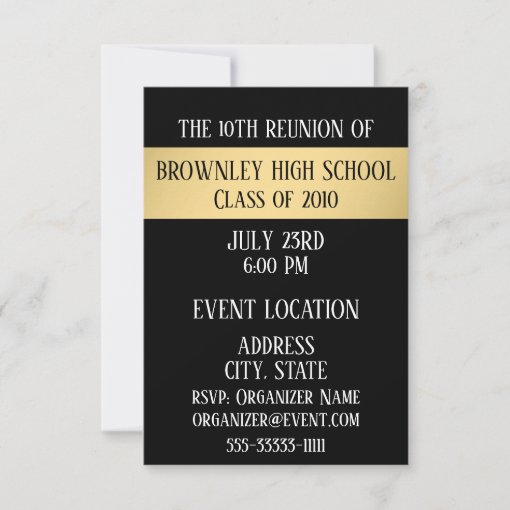 School Reunion Design Invitation | Zazzle