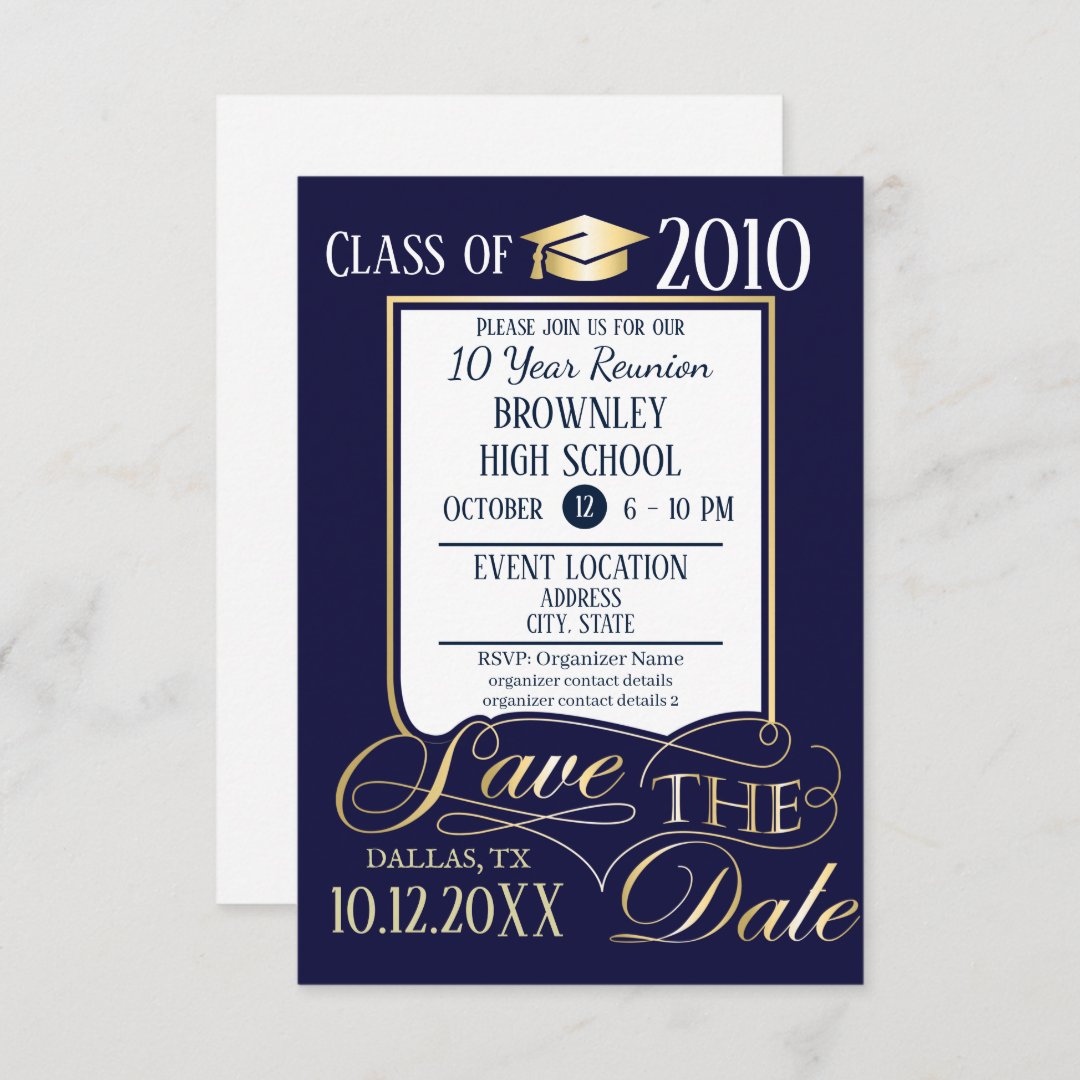 School Reunion Design Invitation | Zazzle