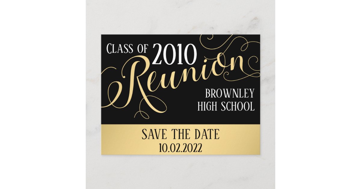 School Reunion Design Invitation Postcard | Zazzle