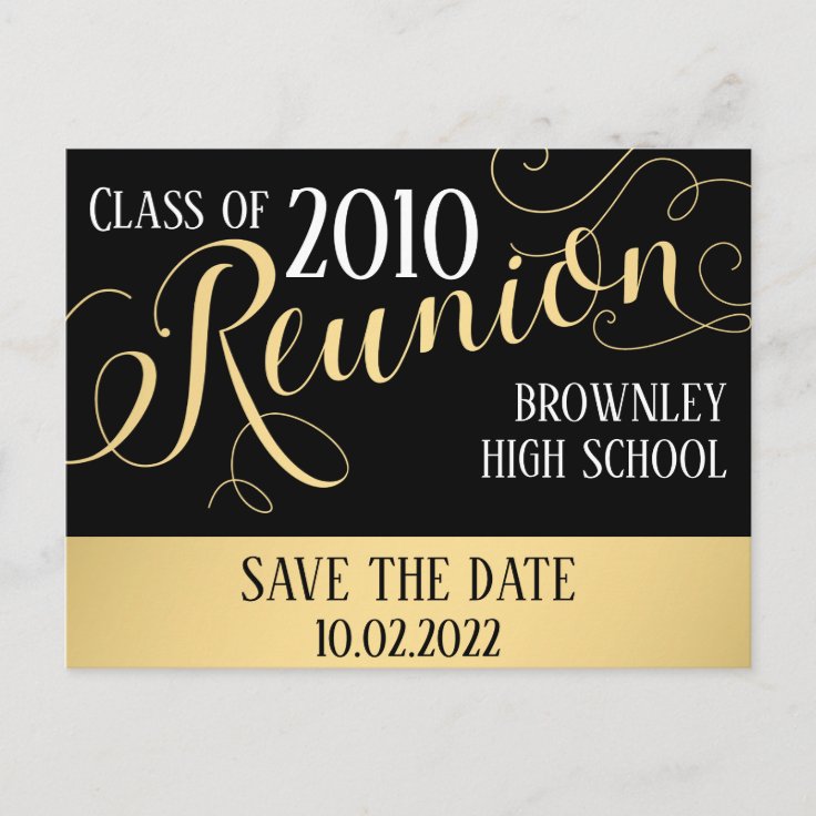 School Reunion Design Invitation Postcard | Zazzle