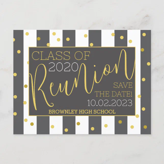 School Reunion Design Invitation Postcard | Zazzle