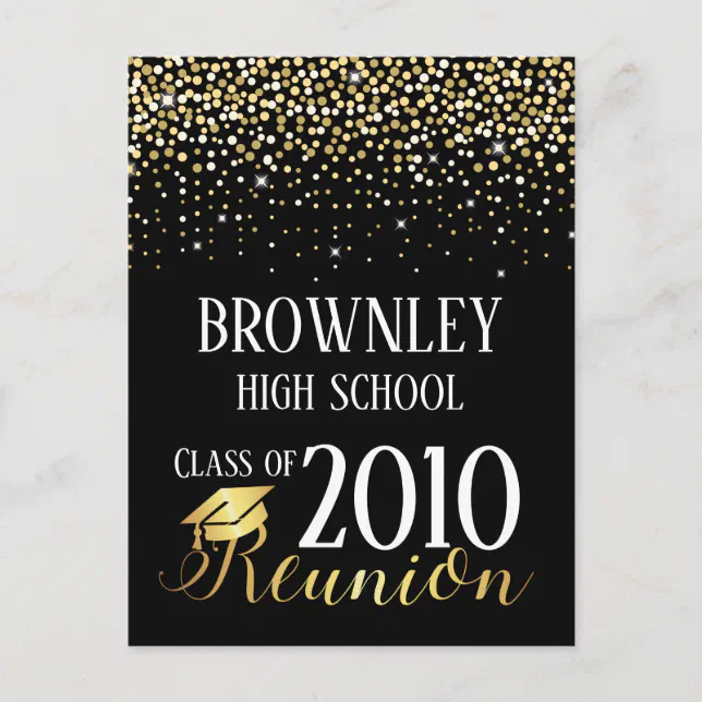 School Reunion Design Invitation Postcard | Zazzle