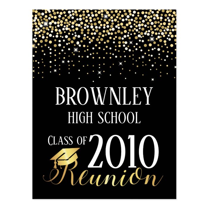 School Reunion Design Invitation Postcard | Zazzle.com