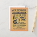 School reunion design postcard | Zazzle