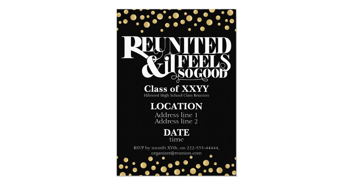School reunion invitation | Zazzle.com