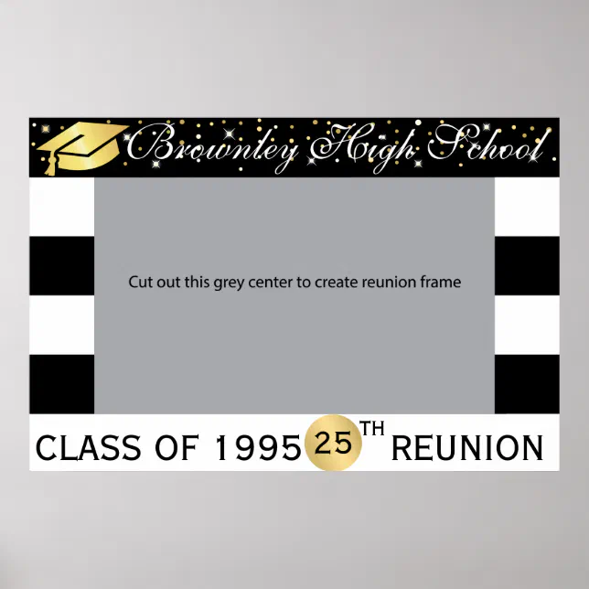 School Reunion photo frame Poster | Zazzle