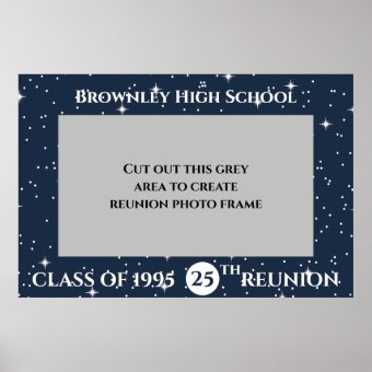 School Reunion photo frame Poster | Zazzle