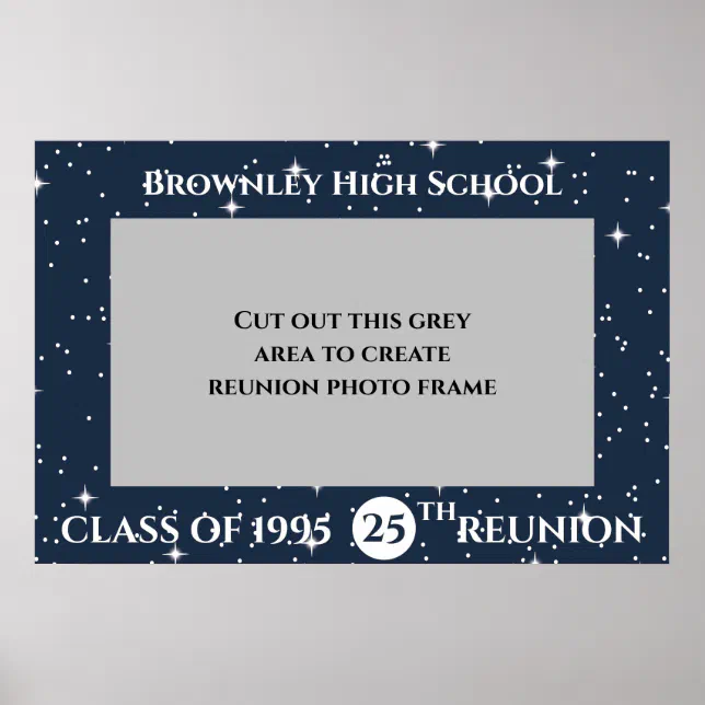School Reunion photo frame Poster | Zazzle