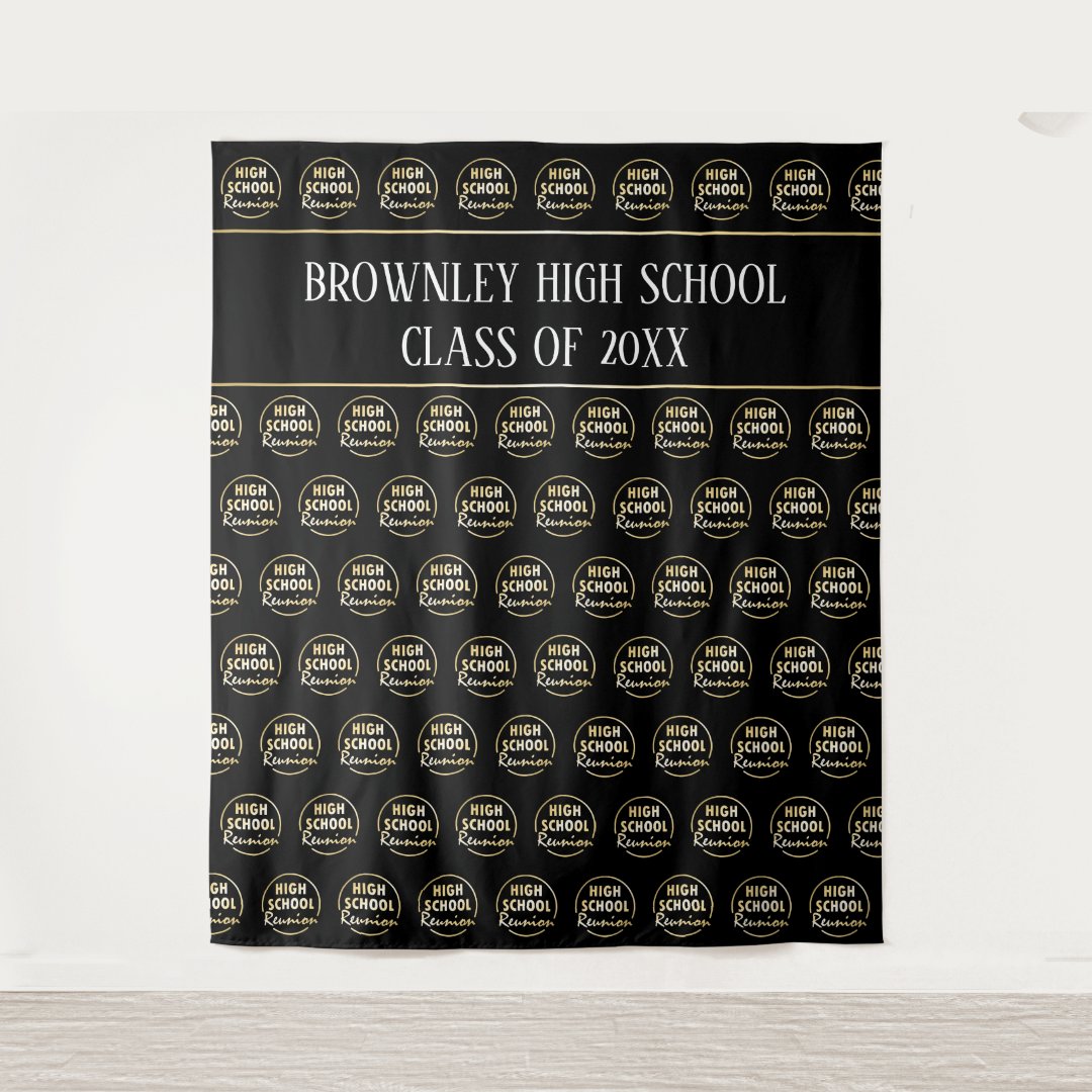 School Reunion Photobooth backdrop | Zazzle
