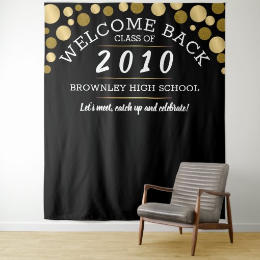 School Reunion Photobooth backdrop | Zazzle