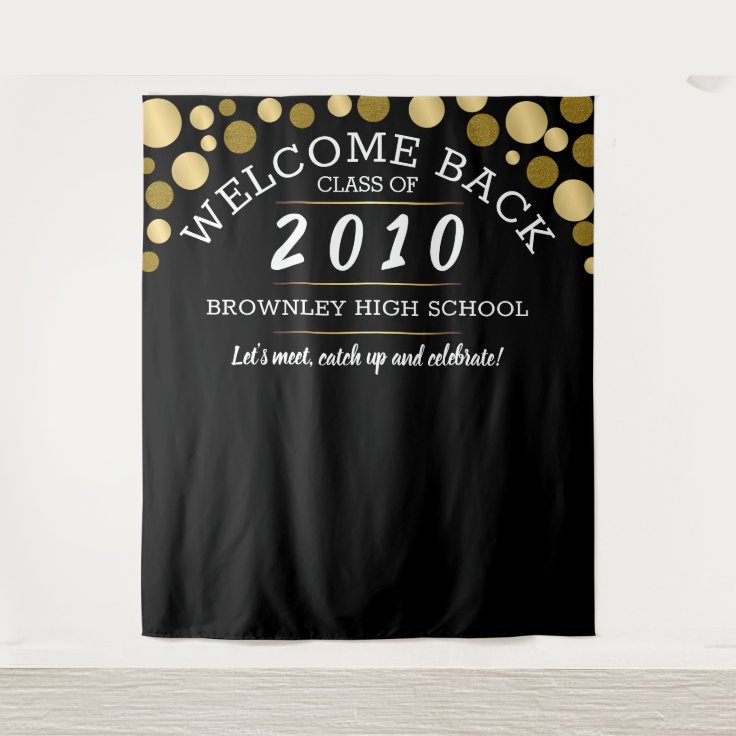 School Reunion Photobooth backdrop | Zazzle