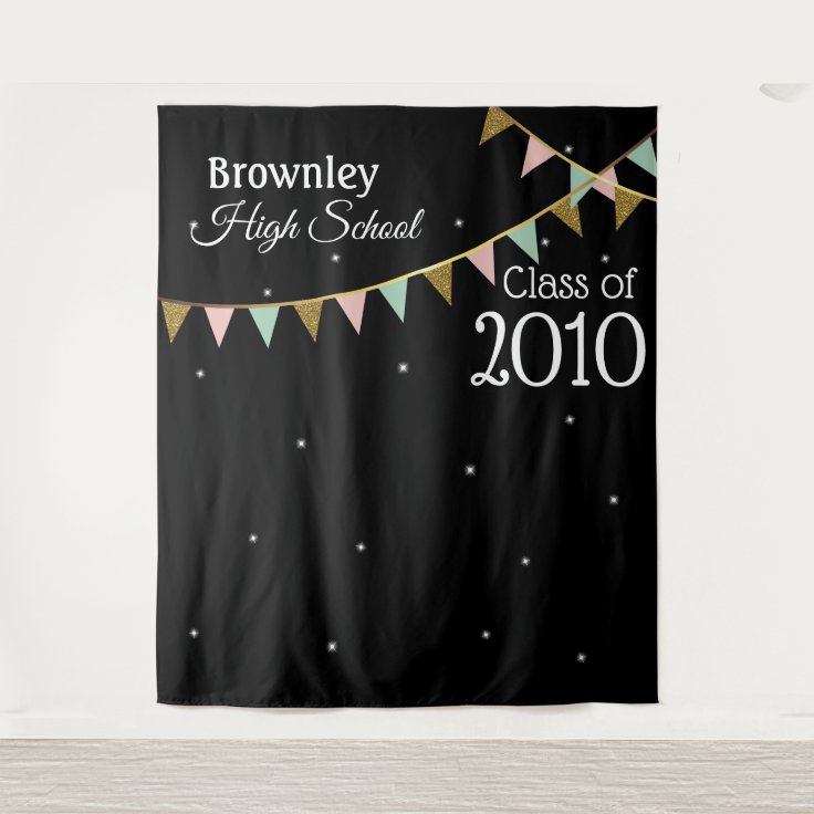 School reunion photobooth backdrop | Zazzle