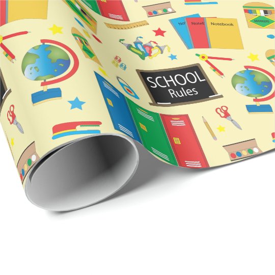 School Rules Fun Items | Teacher Wrapping Paper | Zazzle.com