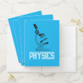 School Science File Physics Projects Blue Pocket Folder | Zazzle