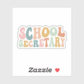 School Secretary Gift, Secretary Appreciation Day Sticker | Zazzle