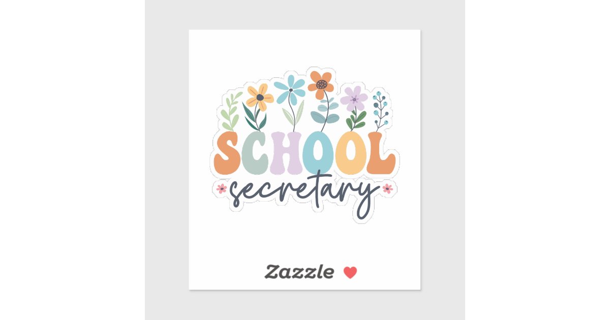 School Secretary Sticker | Zazzle