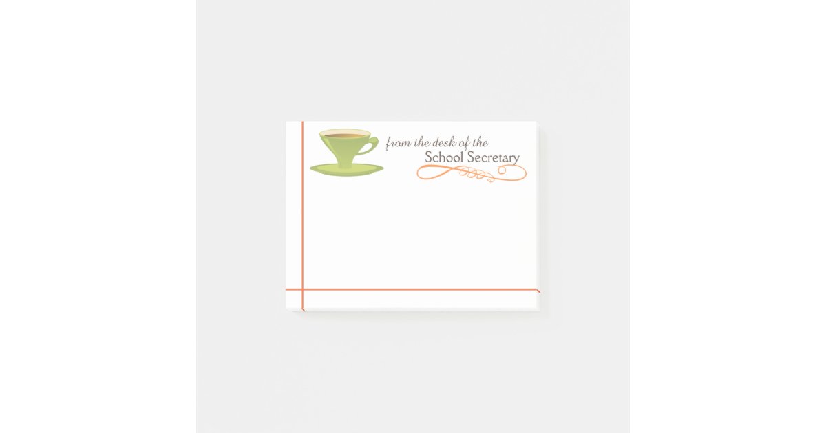 School Secretary Sticky Notes | Zazzle