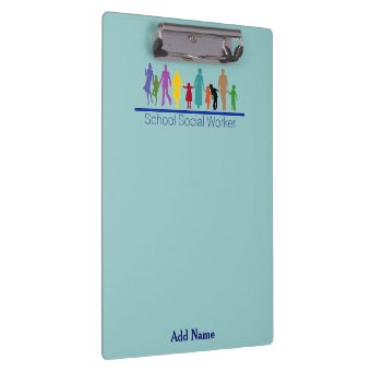 School Social Worker Clip Board | Zazzle