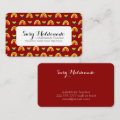 School Supplies Pattern Substitute Teacher Business Card | Zazzle