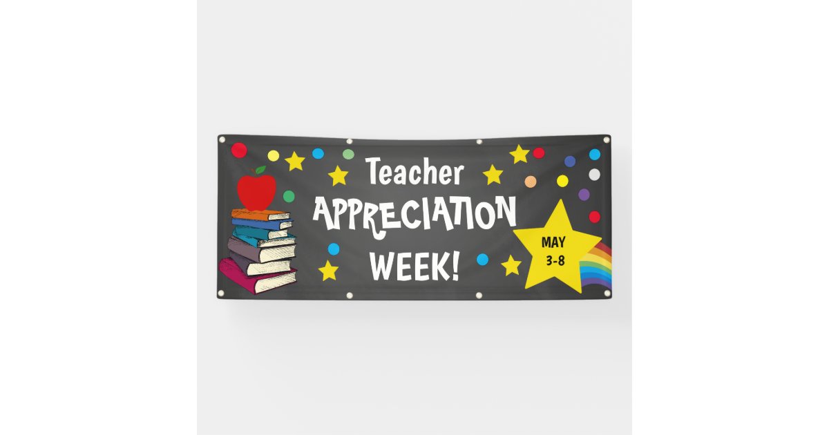 School Teacher appreciation week Banner | Zazzle