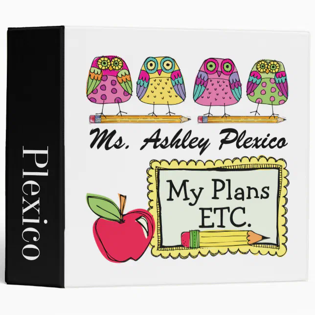 School Teacher Binder - Notebook | Zazzle