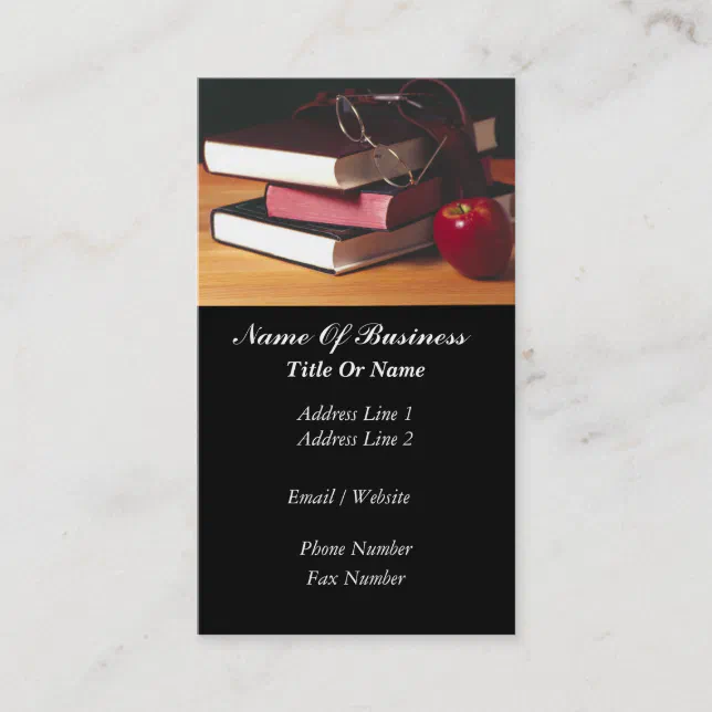 School Teacher Business Card | Zazzle