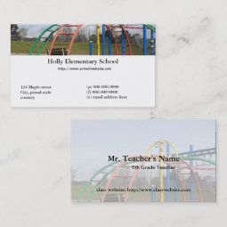 School teacher business card | Zazzle