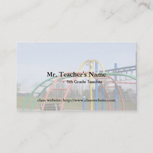 School teacher business card | Zazzle