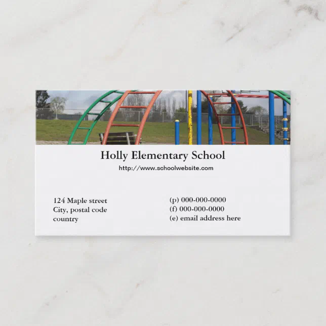 School teacher business card | Zazzle