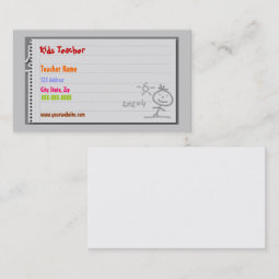 School Teacher Business Cards | Zazzle