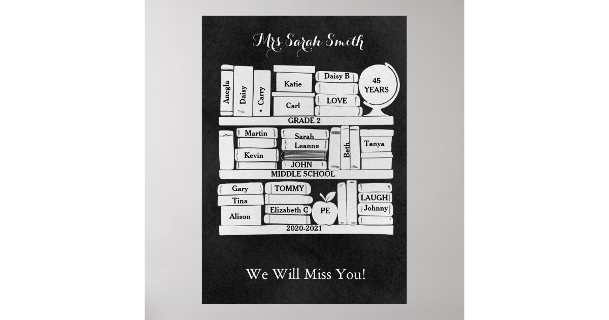 School teacher class book pocket folder iPad pro Poster | Zazzle