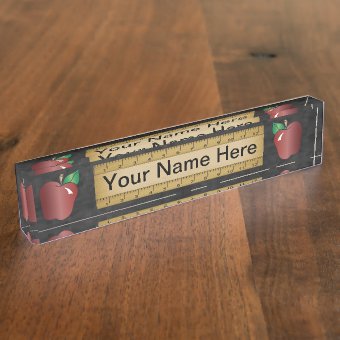 School Teacher | DIY Name Name Plate | Zazzle
