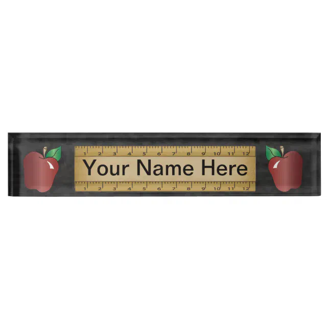 School Teacher | DIY Name Name Plate | Zazzle