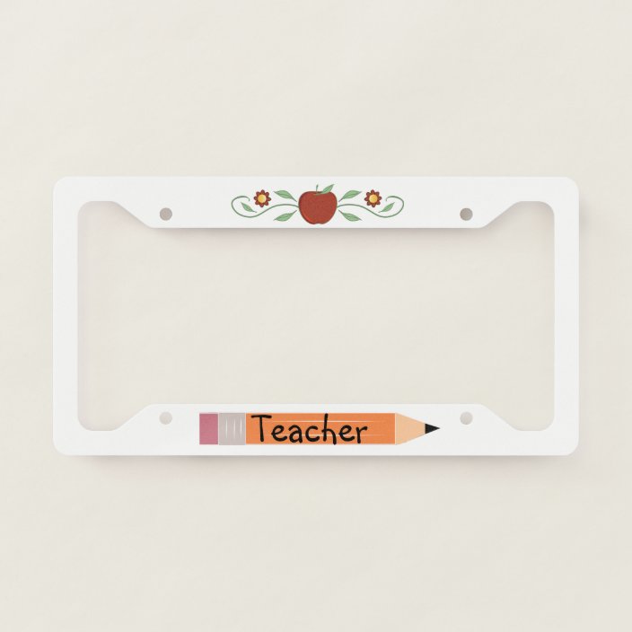 School Teacher License Plate Frame | Zazzle.com